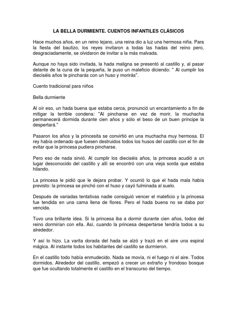 La Bella Durmiente | PDF