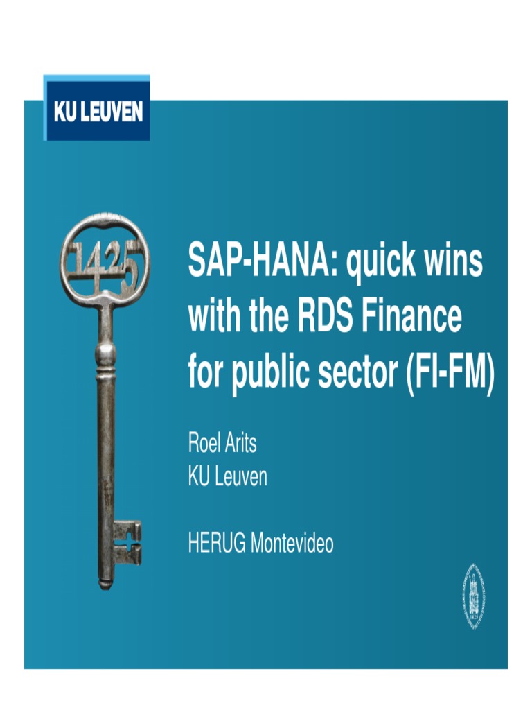 Hana Sidecar Kuleuven PDF | PDF | Sap Se | Data Management