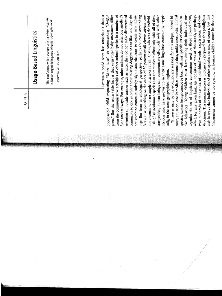 Constructing A Language (Tomasello) PDF | PDF