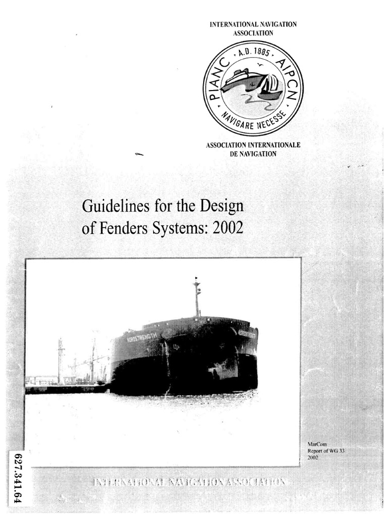 PIANC WG33 Guidelines For The Design of Fender Systems | PDF