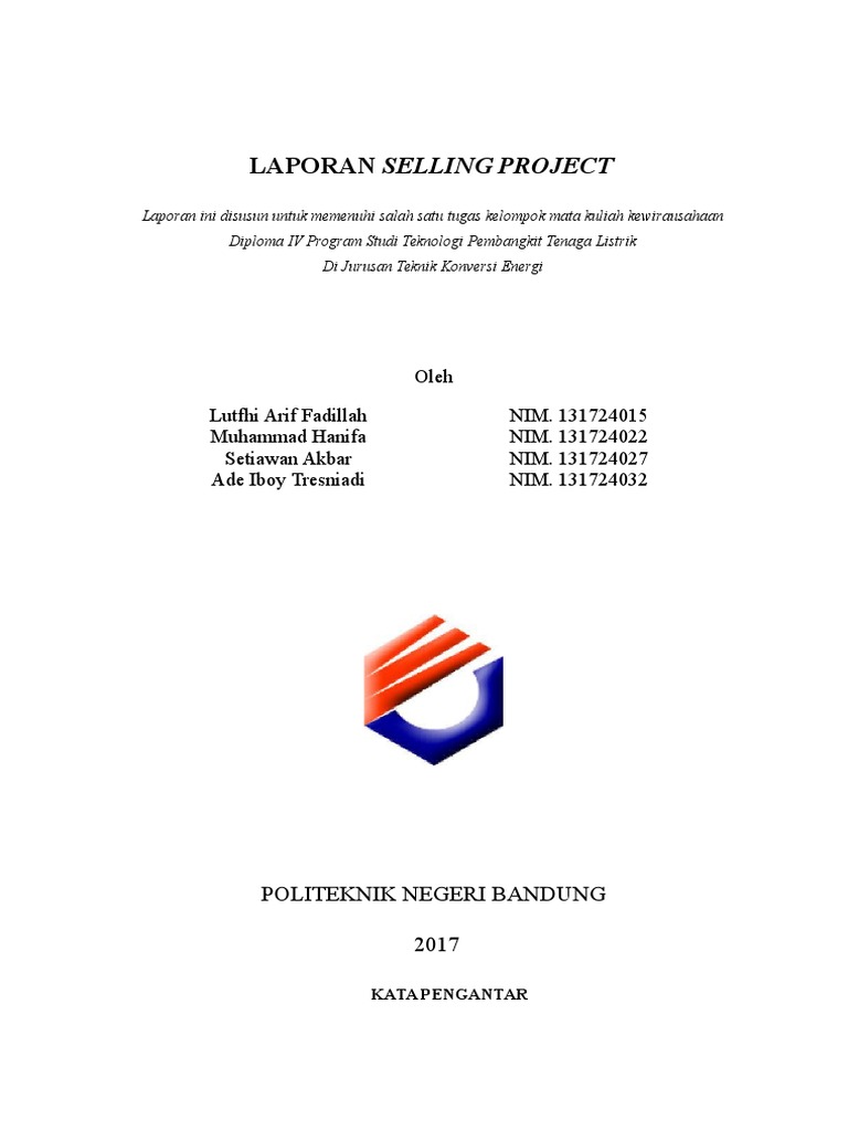 Laporan Selling Project | PDF