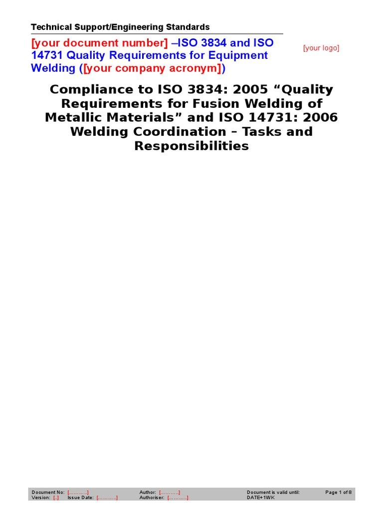 ISO 3834purchasedocument | PDF | Science | Engineering