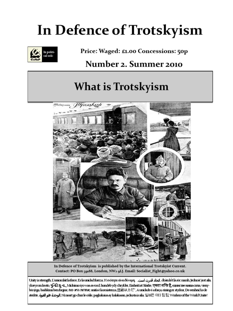 In Defence of Trotskyism | PDF | Leon Trotsky | Vladimir Lenin
