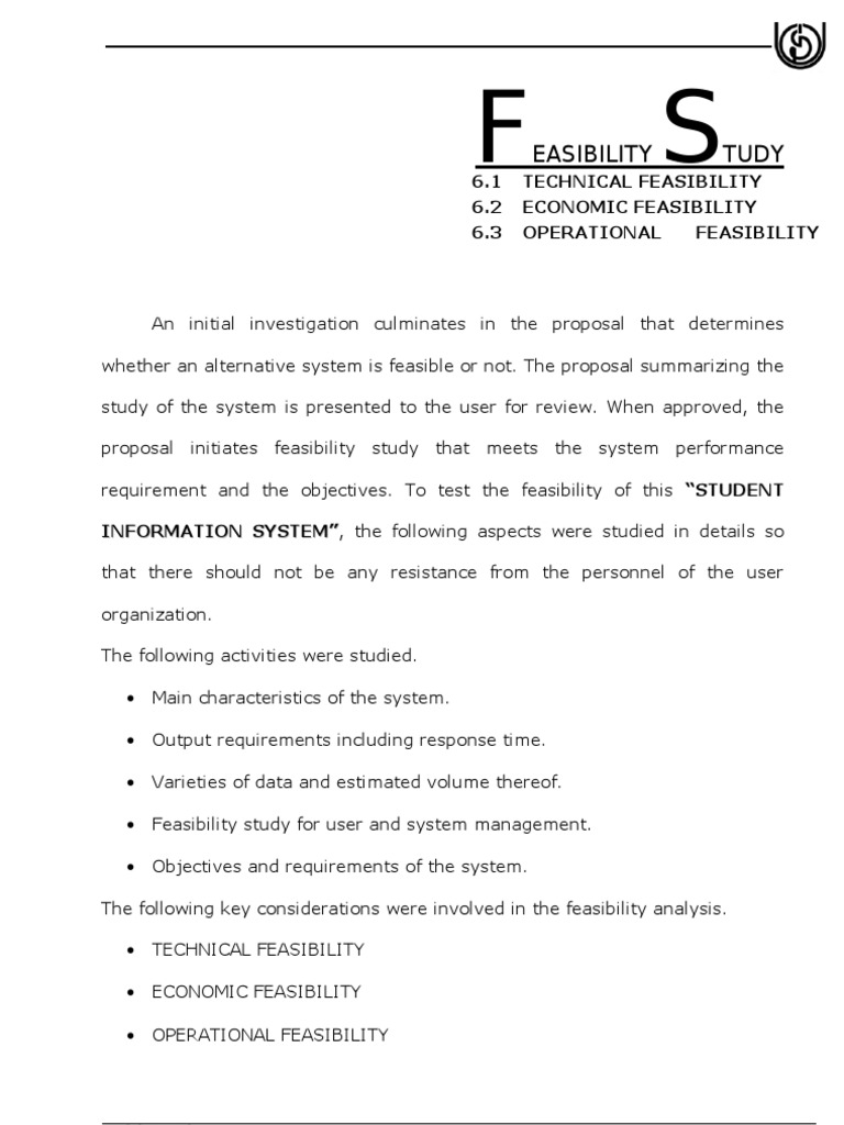 6.feasibility Study | PDF | Feasibility Study | Evaluation