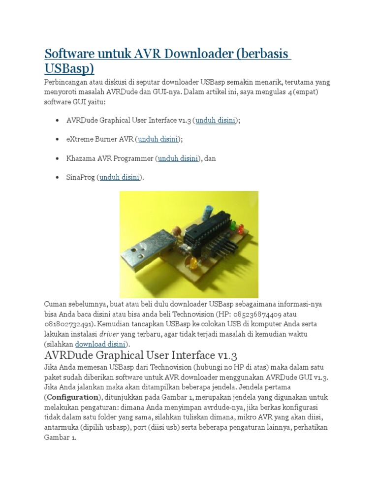 Aplikasi AVR Untuk Downloader | PDF