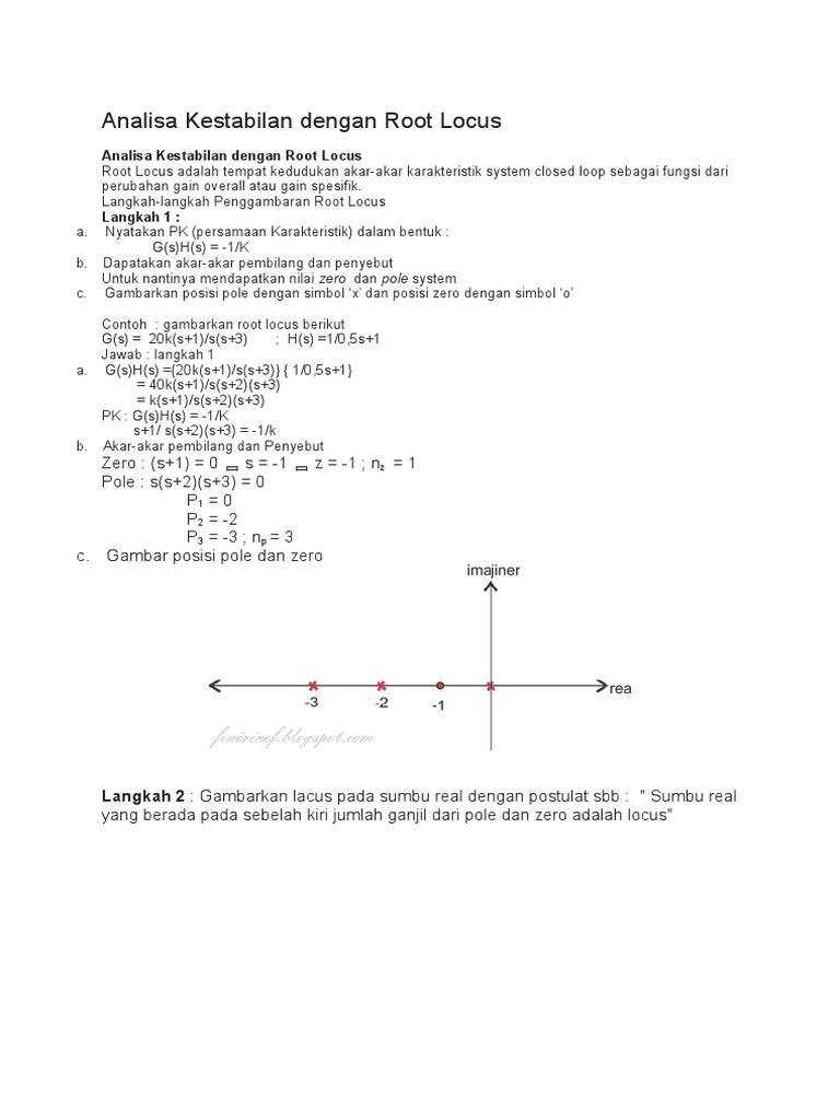 Analisa Kestabilan Root Locus | PDF
