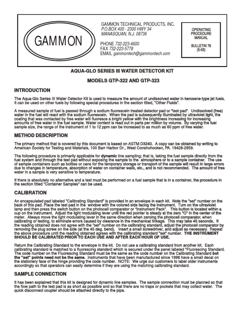 Aqua Glo Series III Manual | PDF | Calibration | Switch