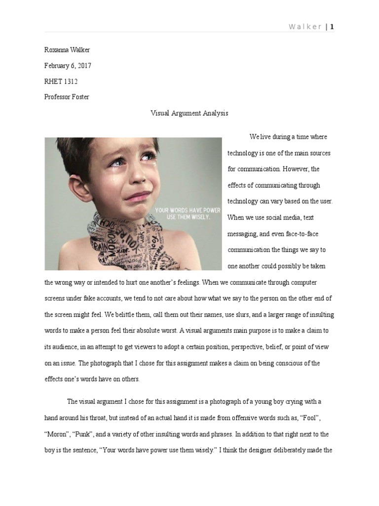 Visual Argument Paper | PDF | Argument | Emotions