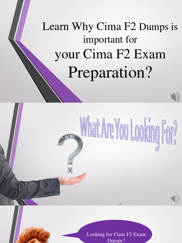 Cima F2 Questions Answers Exam PDF Dumps With 100% Passing Guarantee ...