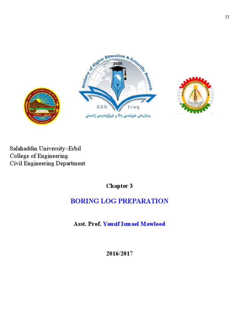 Boring Log Preparation Guide | PDF
