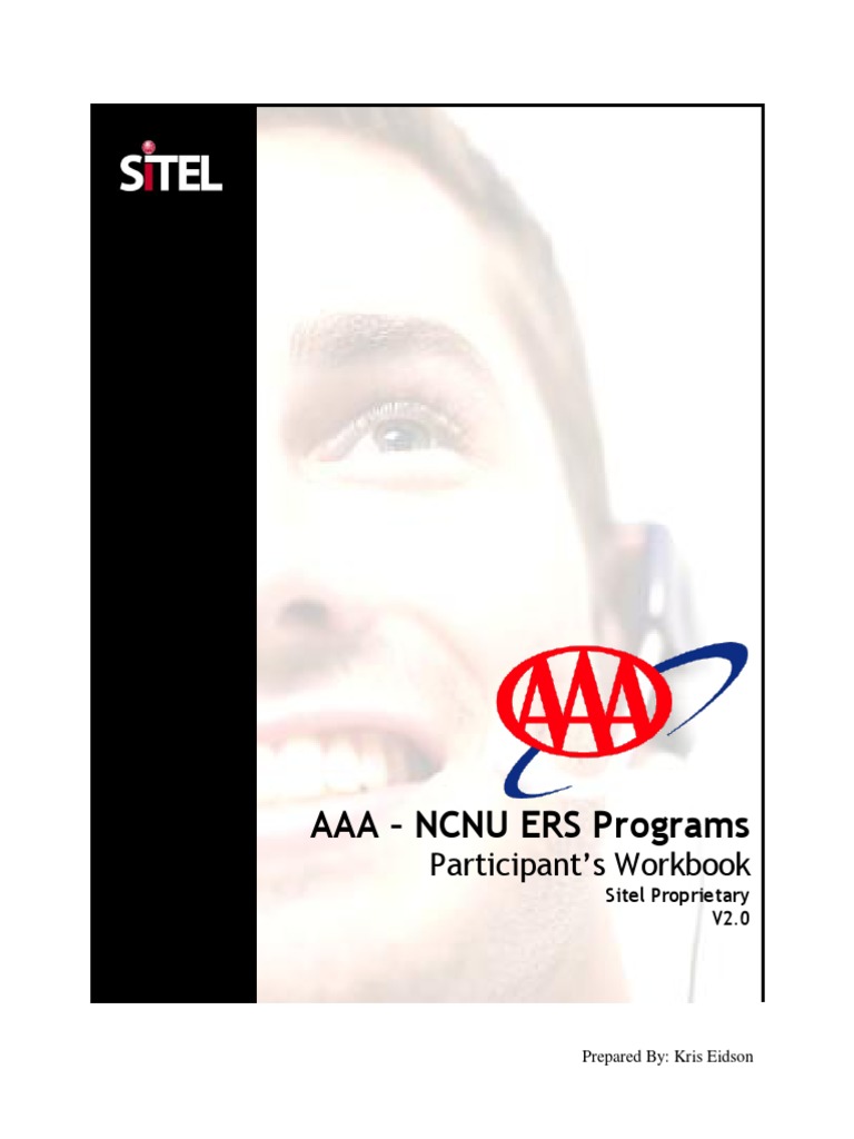 AAA - NCNU ERS Programs: Participant's Workbook | PDF | American ...