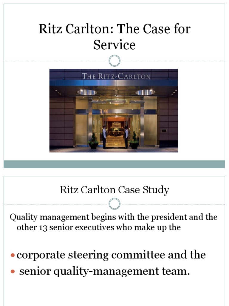 Ritz Carlton Case Study-2 | Employment | Business