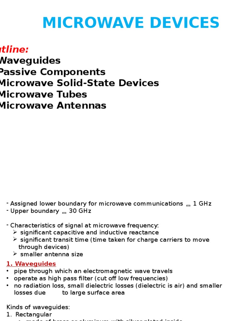 An In-Depth Exploration of Microwave Devices and Waveguide Technology ...