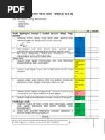 Form Kuesioner Pra Skrining Perkembangan (KPSP) | PDF