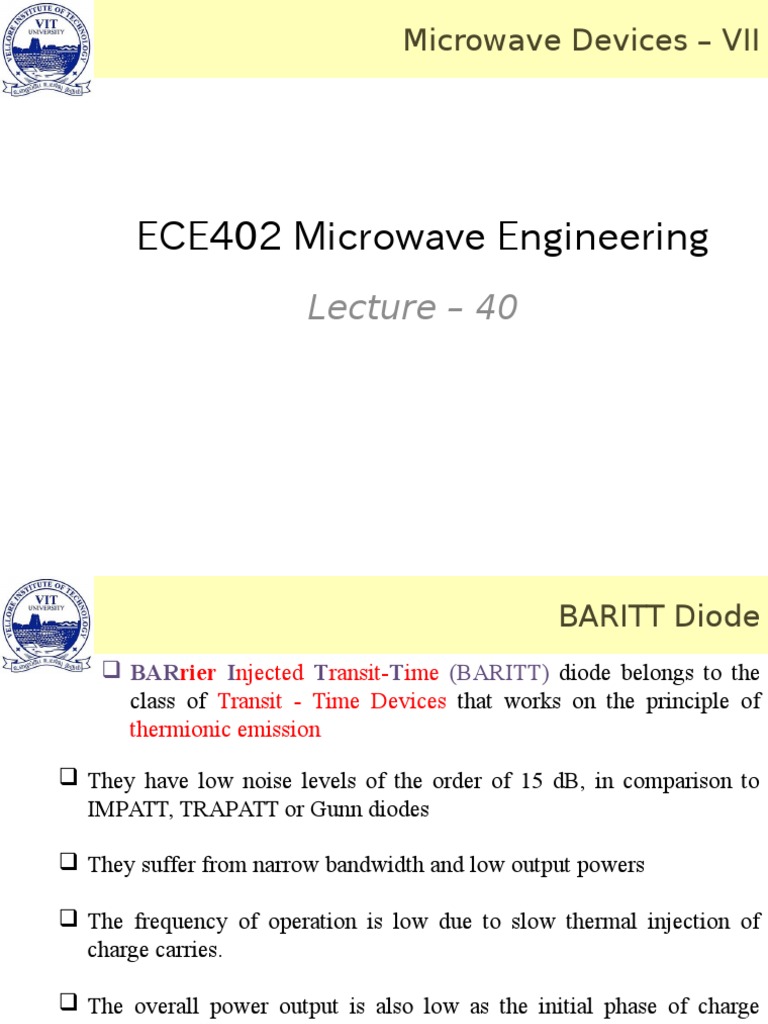 Baritt Diodes | PDF | Diode | Electrical Equipment