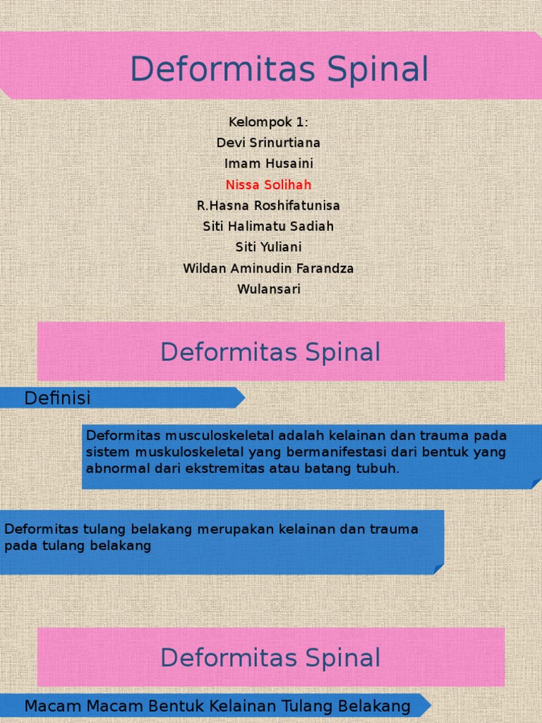 Deformitas Spinal | PDF | Kesehatan Holistik