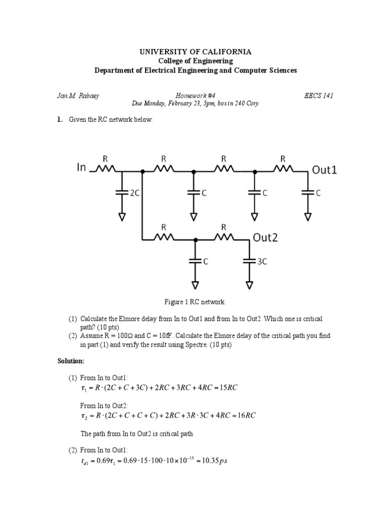 Elmore Delay | PDF