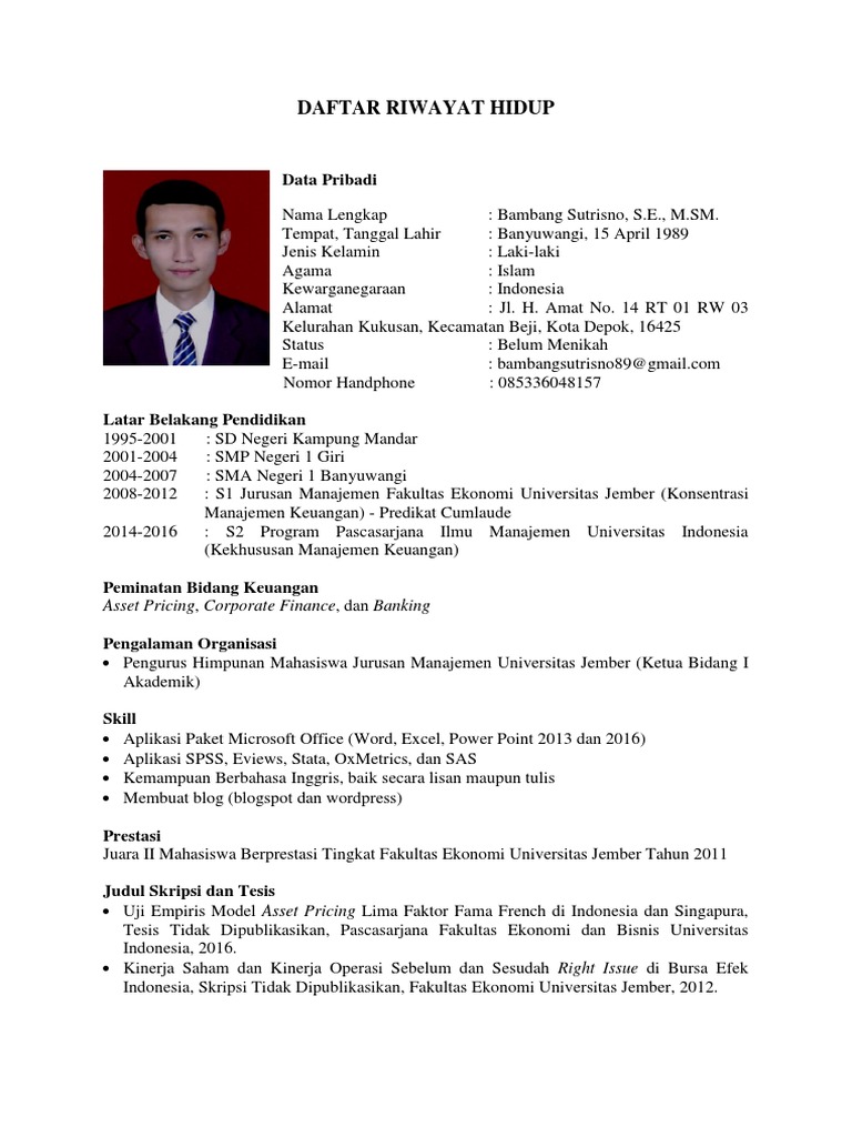 CV Bambang Sutrisno | PDF