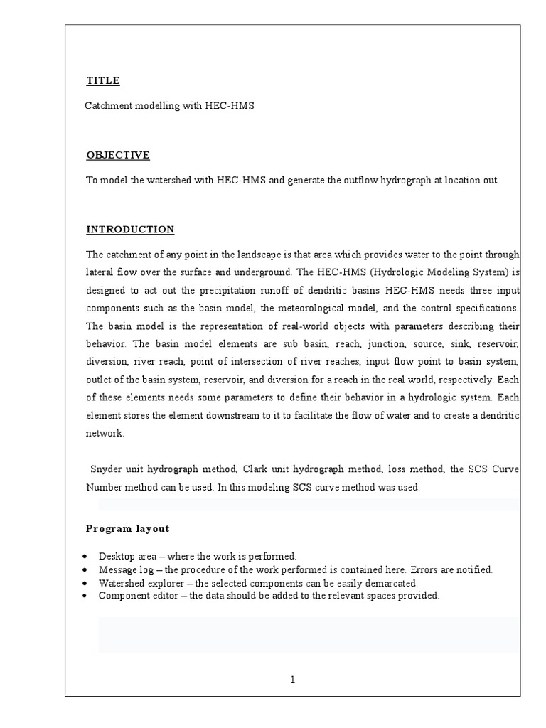 Hydro Lab Report | PDF | Drainage Basin | Hydrology