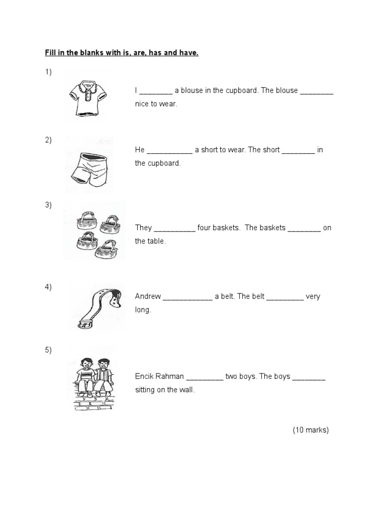 Fill in the Blanks: Grammar Exercises | PDF | Teaching Methods & Materials