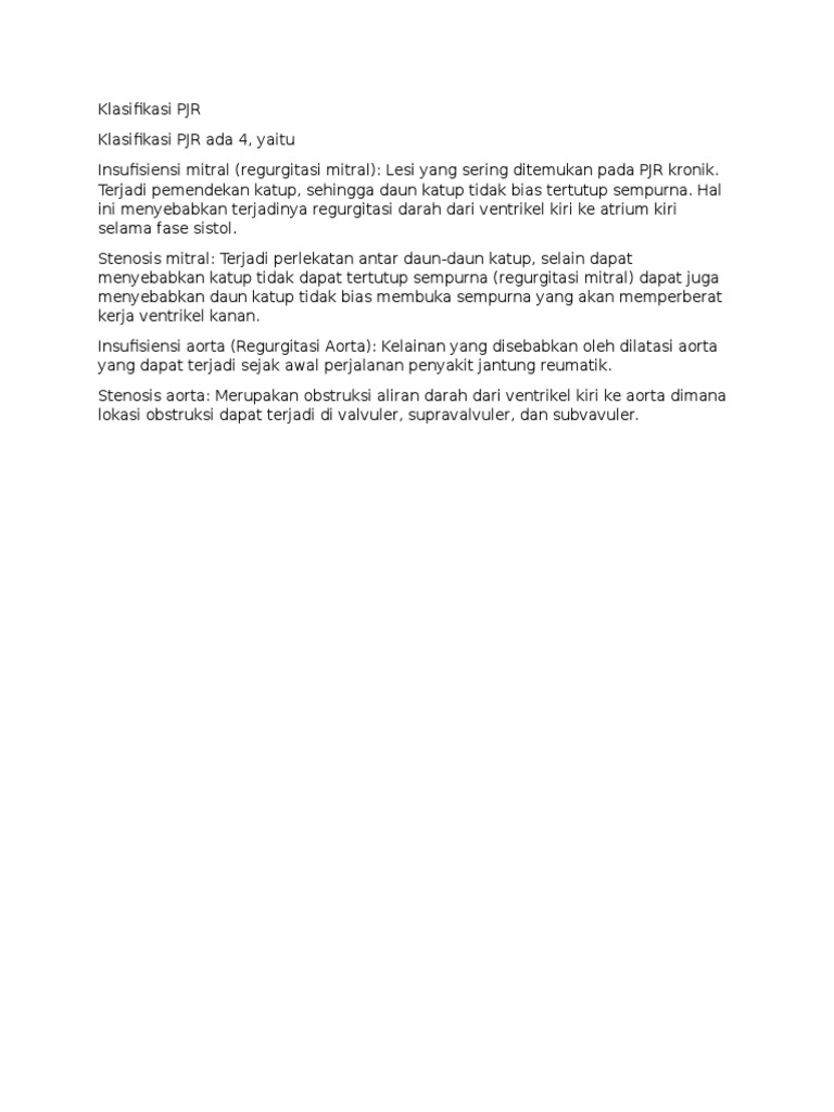 Klasifikasi PJR | PDF