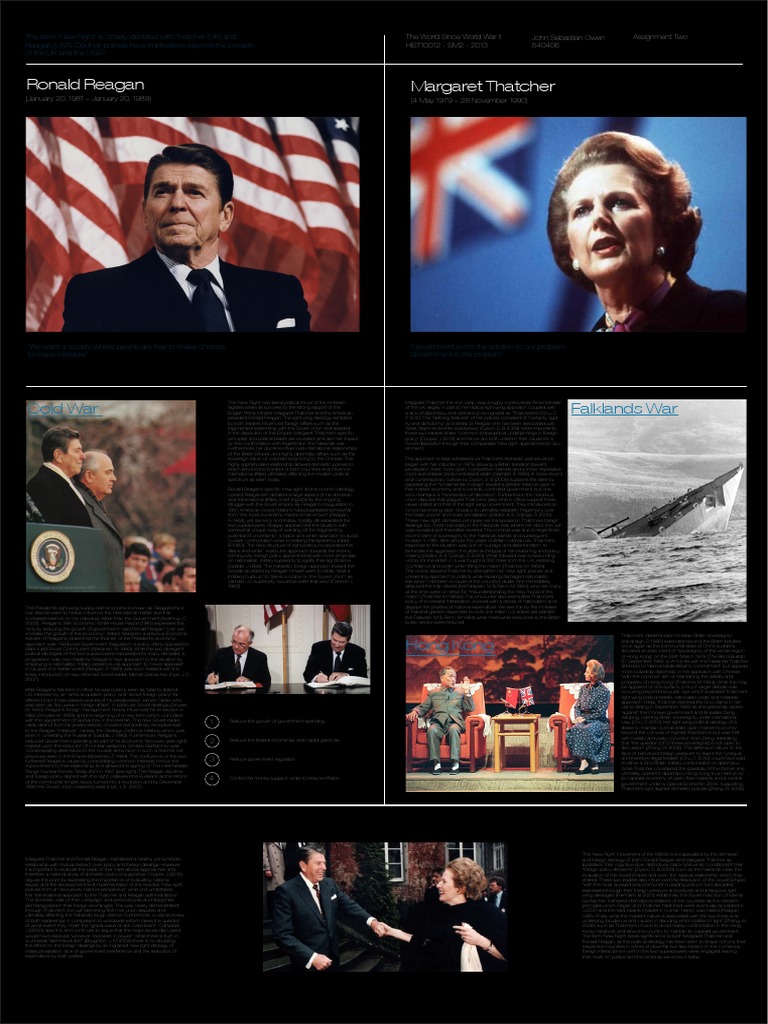 Margaret Thatcher Ronald Reagan: Cold War Falklands War | PDF ...