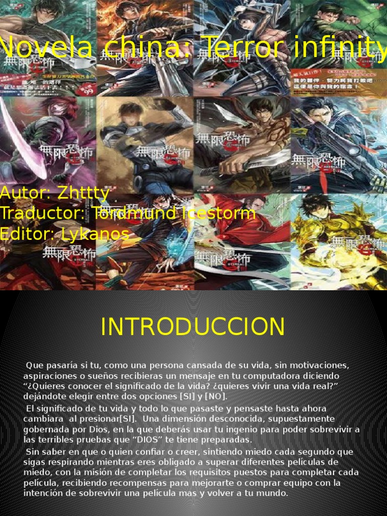 Novela: Terror Infinity | PDF