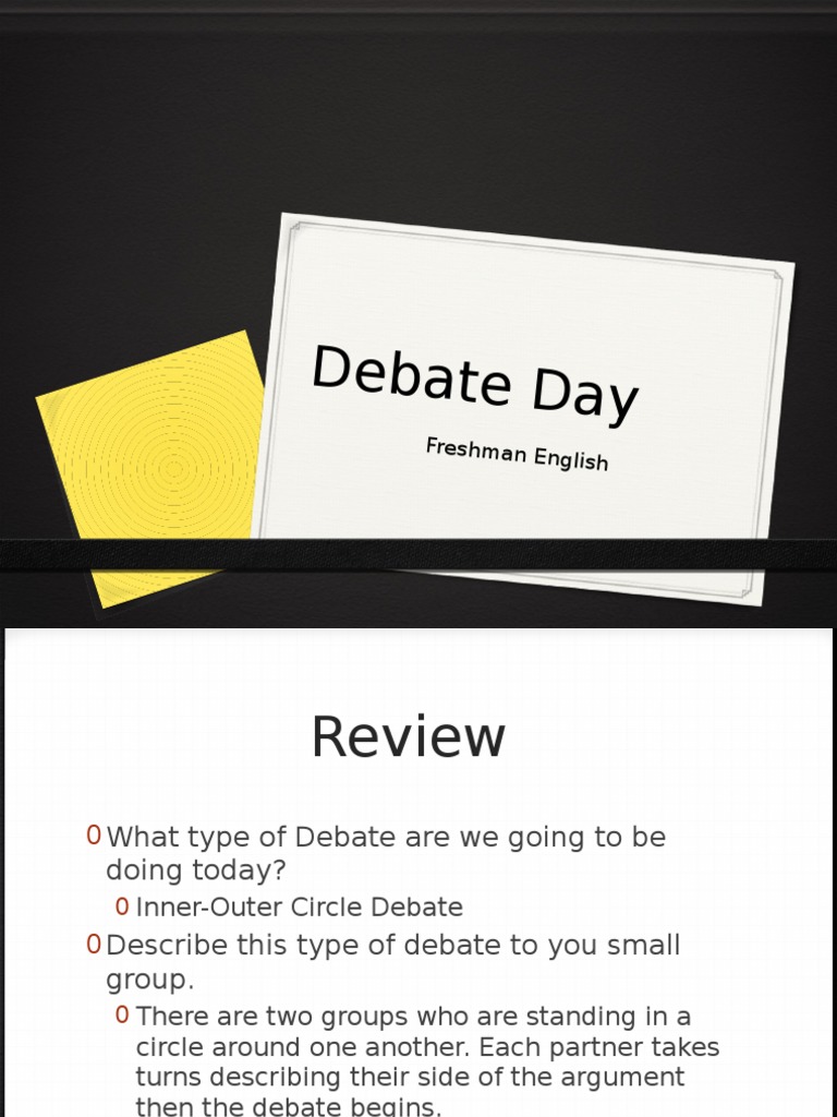 Debate Day | PDF | Career & Growth | Art