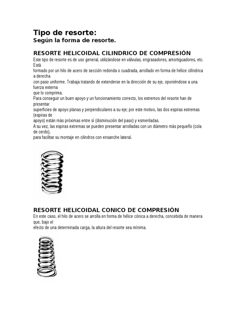 Tipo de Resorte | PDF