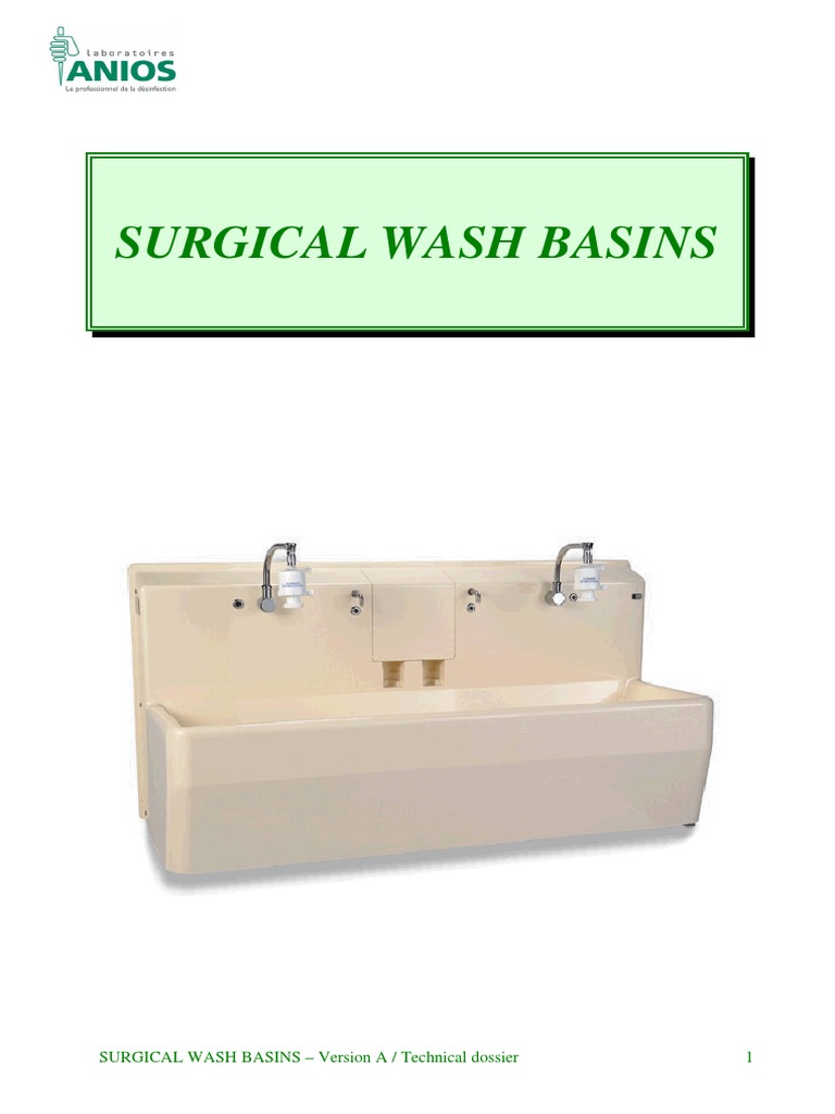 Surgical Wash Basins Technical Guide | PDF | Tap (Valve) | Ac Power ...