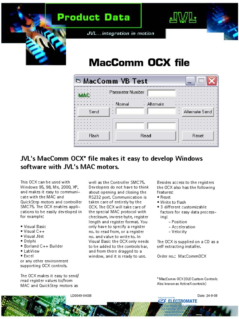 JVL MacComm OCX File | PDF | Operating System Technology | Ibm Pc ...