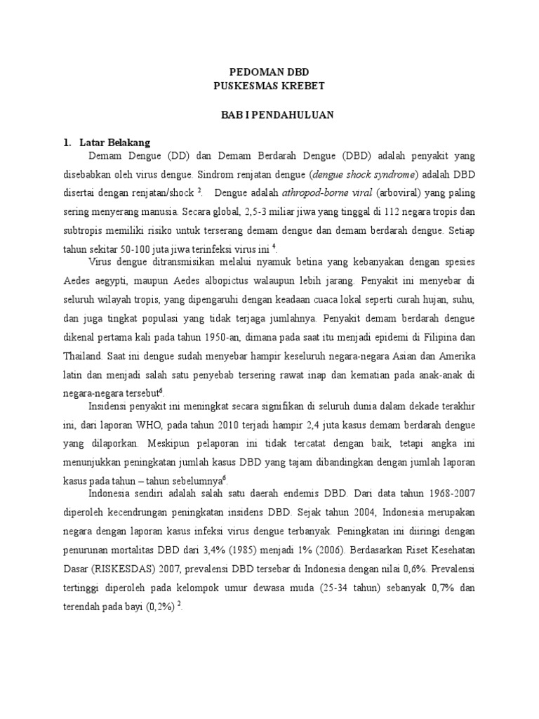 Pedoman DBD | PDF