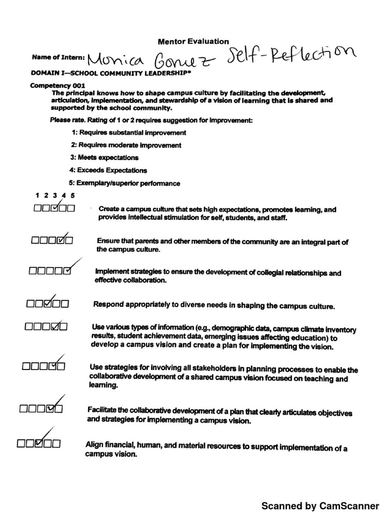 Competency Self-Reflection | PDF