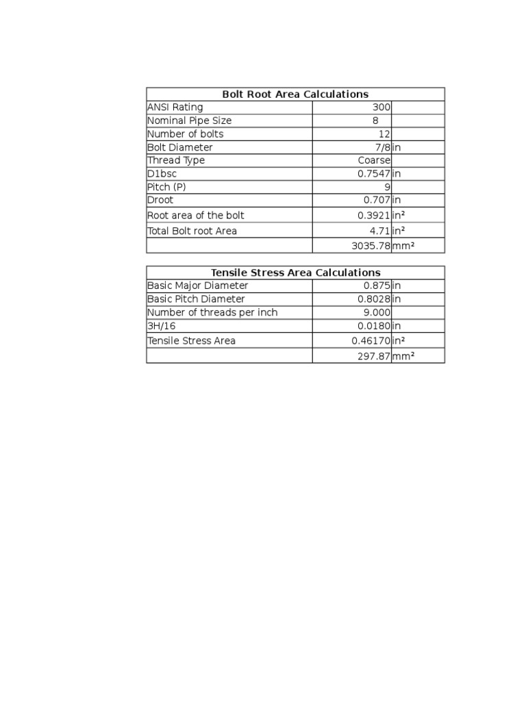 Anchor Force Calculations | PDF | Screw | Strength Of Materials