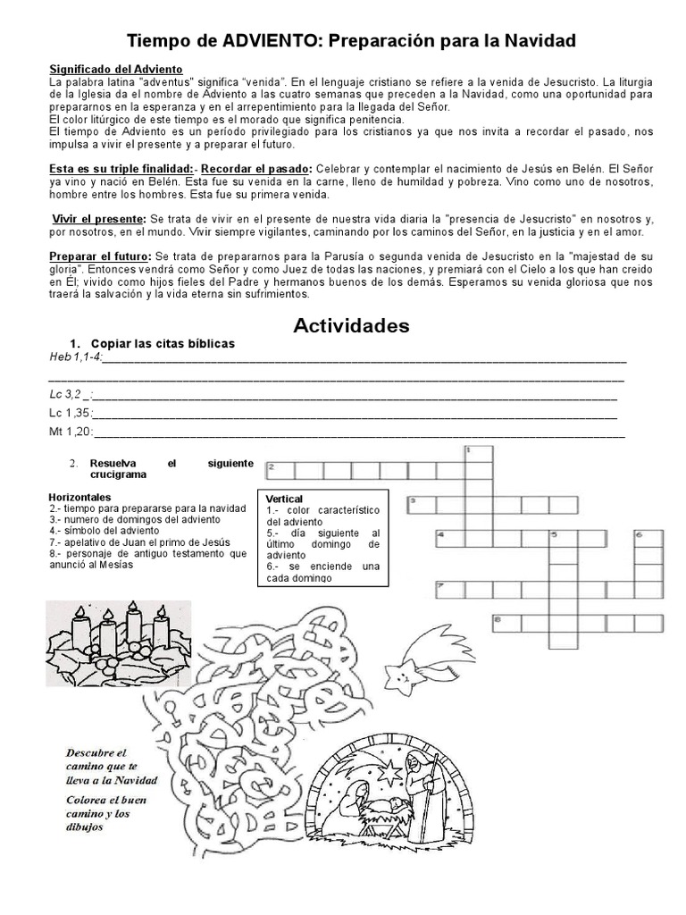 Ficha Tiempo de ADVIENTO | PDF