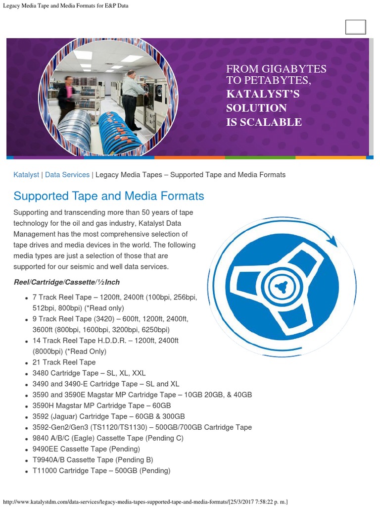 Legacy Media Tape and Media Formats For EP Data | PDF | Usb Flash Drive ...