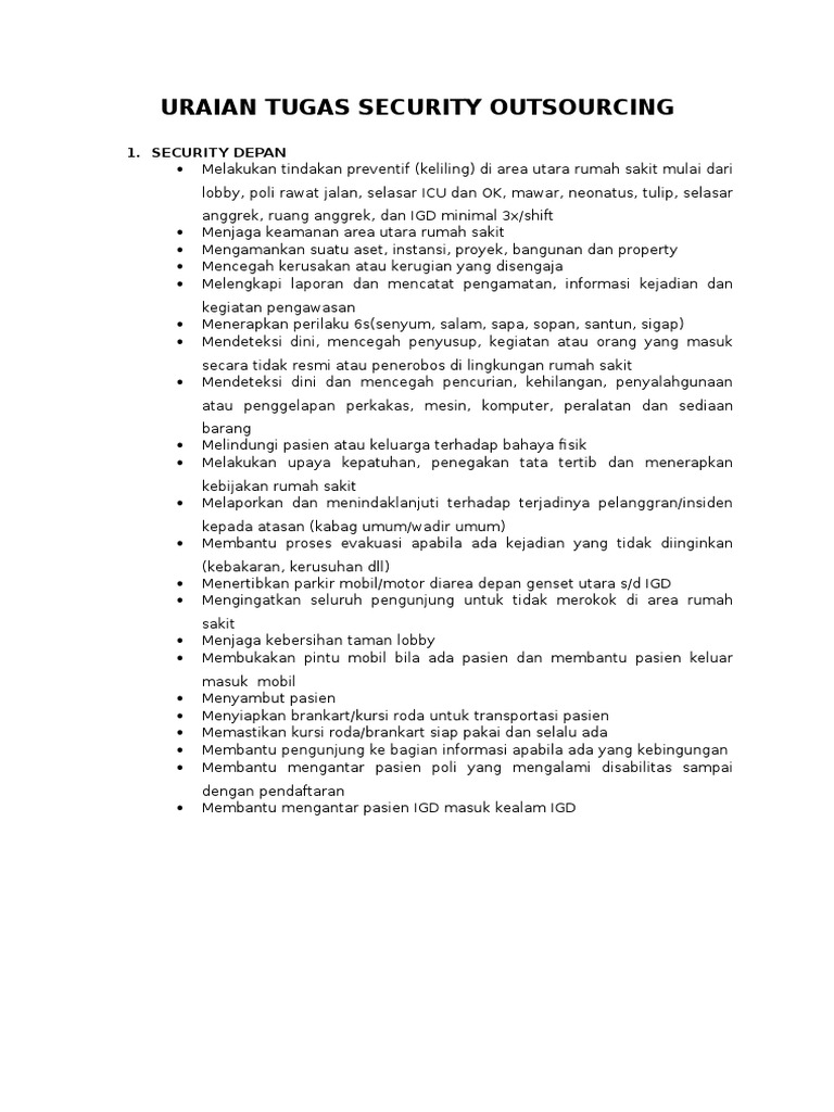 Keamanan Rumah Sakit | PDF