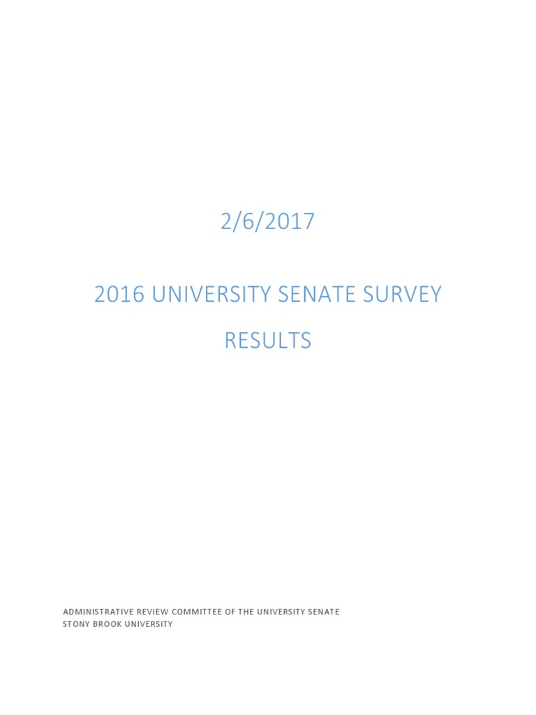 2016 ARC Survey | PDF | Provost (Education) | Survey Methodology