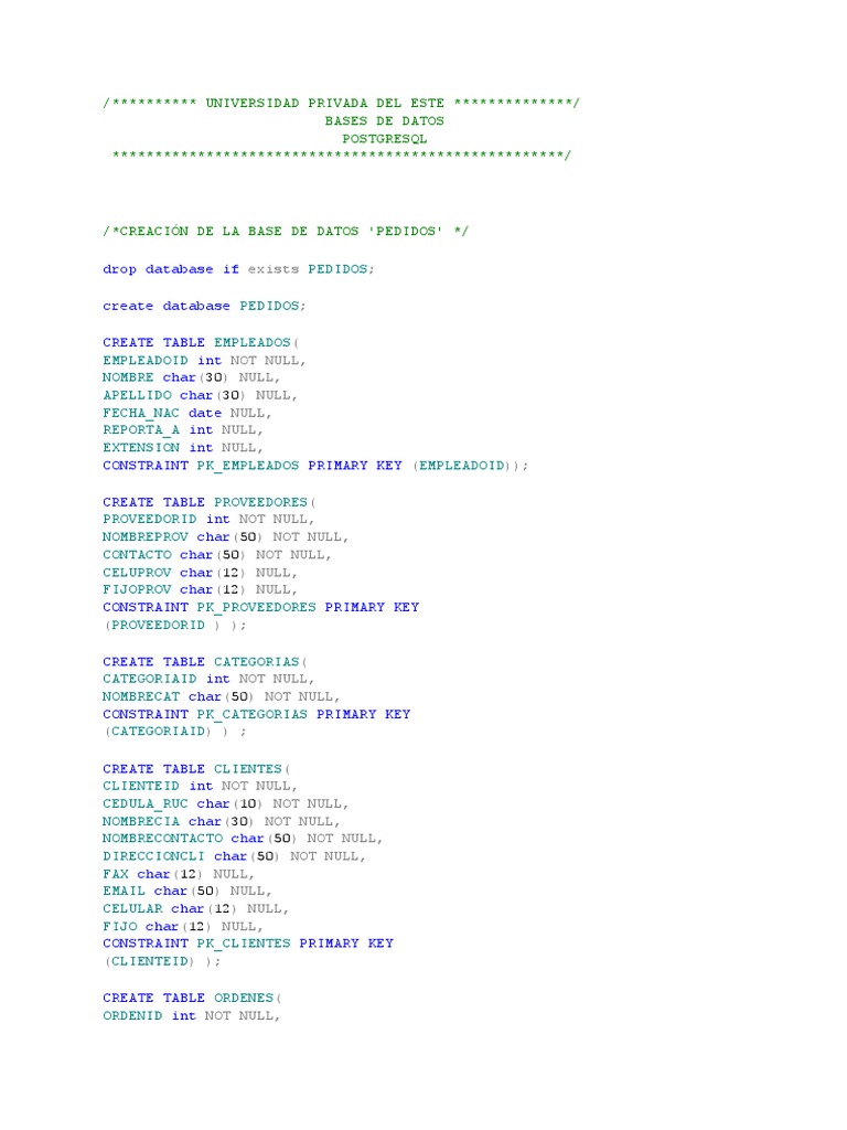 Script DB | PDF | Bases de datos | Diseño de software