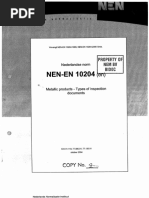 En 10204 | PDF | Specification (Technical Standard) | Regulatory Compliance