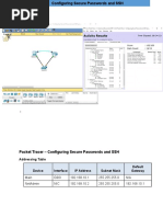 4.4.8 Packet Tracer - Configure Secure Passwords and SSH | PDF | Computers