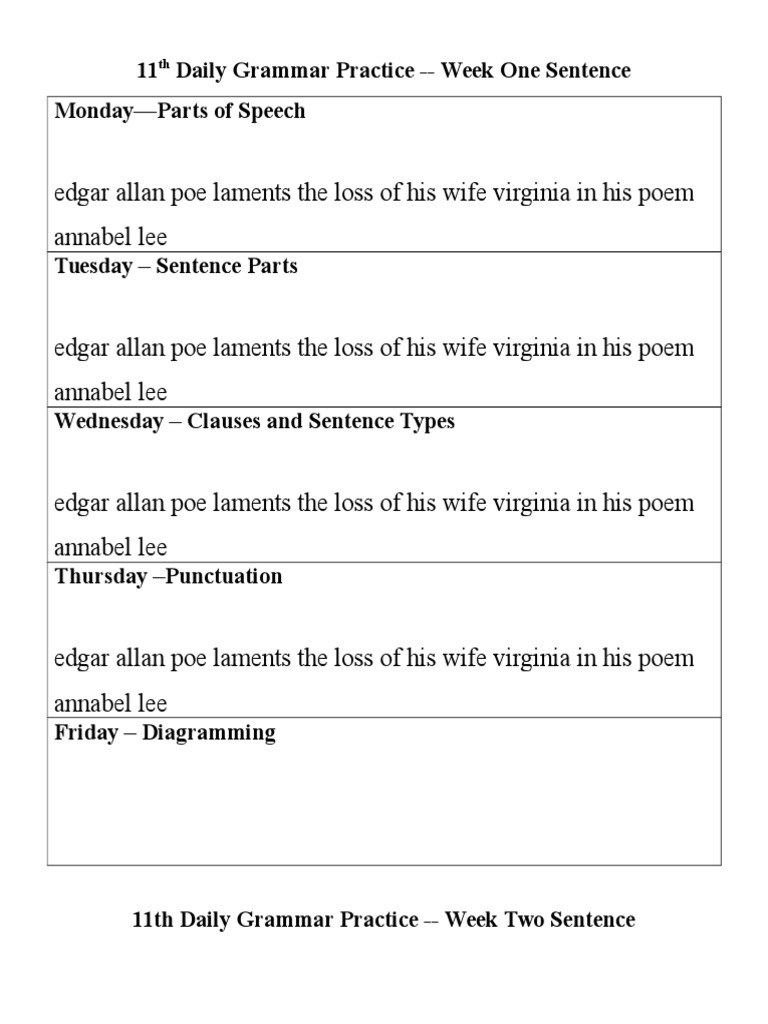 11 TH Grade Sentences | PDF | Sentence (Linguistics) | Moby Dick