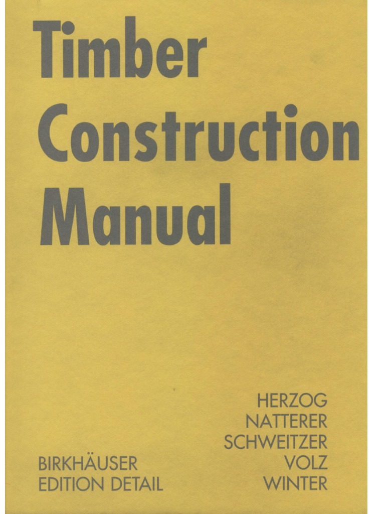 Timber Construction Manual PDF | PDF