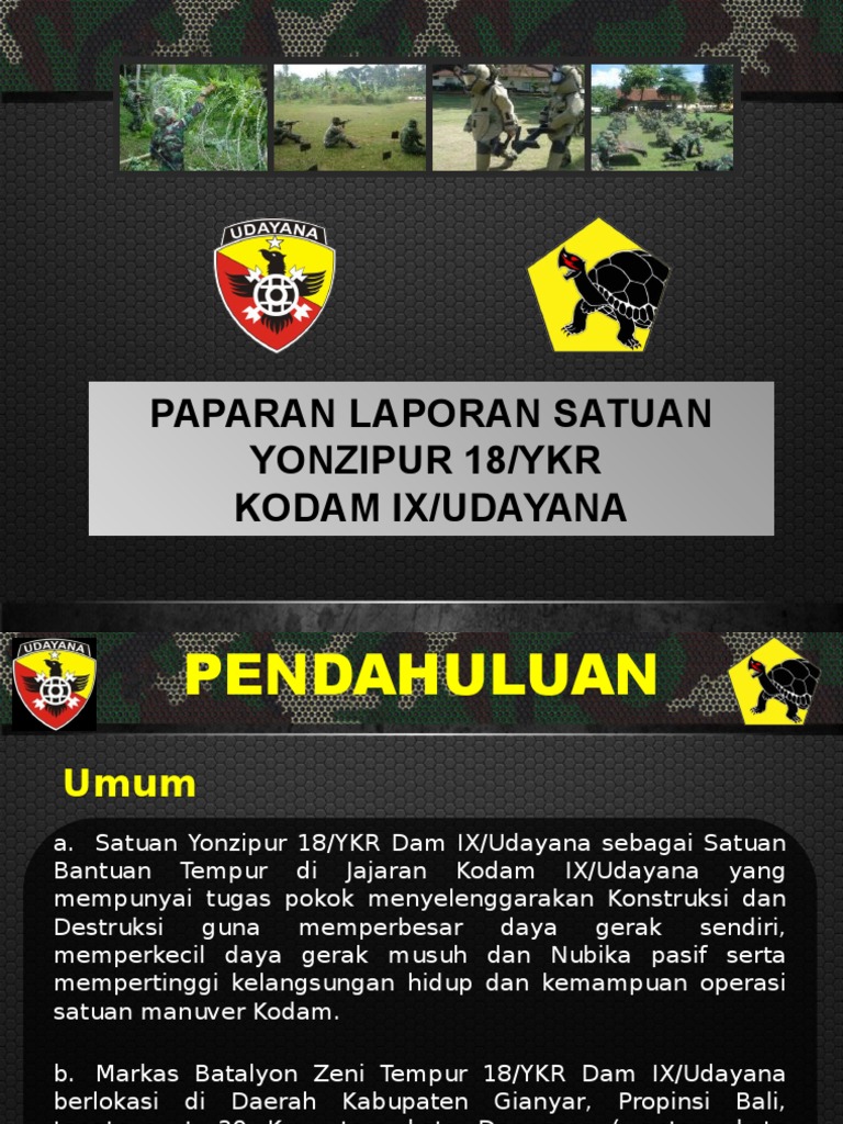 PAPARAN Satuan Yonzipur 18 NEW | PDF