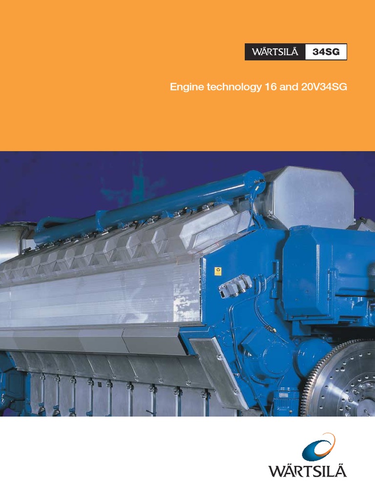 Wartsila 16 and 20v34sg Engine Technology Brochure | PDF | Internal ...