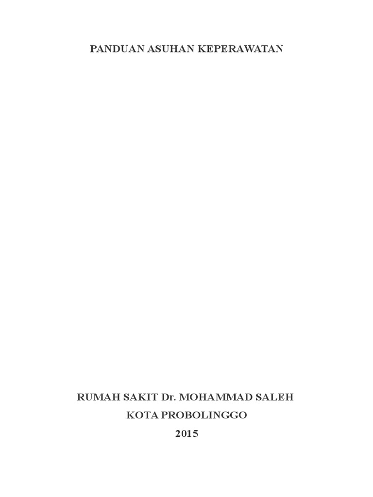 Panduan Asuhan Keperawatan | PDF | Pengembangan Diri | Kesehatan Holistik