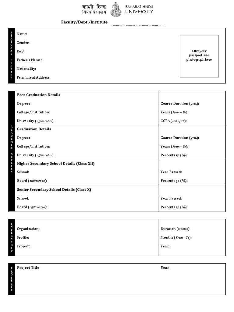 Star CV Format | PDF