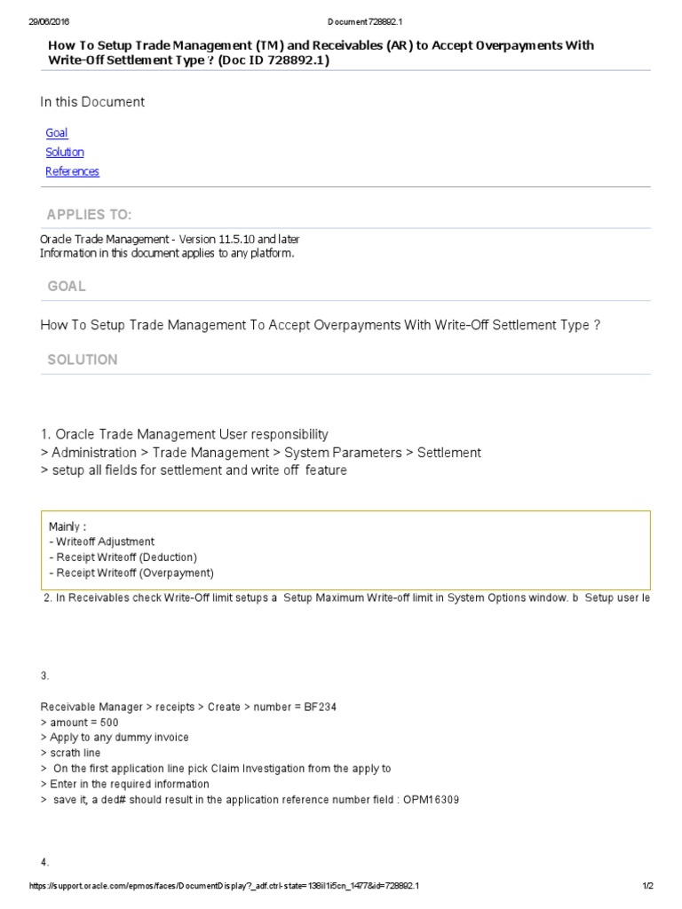 Overpayment Setup | PDF | Receipt | Invoice