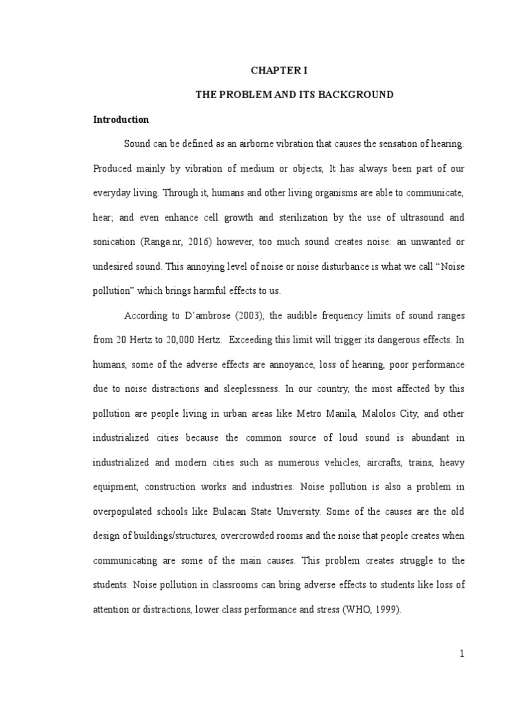 The Problem and Its Background | PDF | Survey Methodology | Statistics