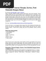 Format Penulisan Paper Yang Baik Dan Benar | PDF | Bisnis | Komputer